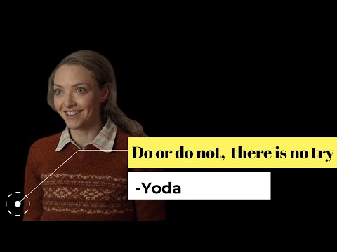 Elizabeth Holmes quotes YODA from Star Wars - Amanda Seyfried - The Dropout