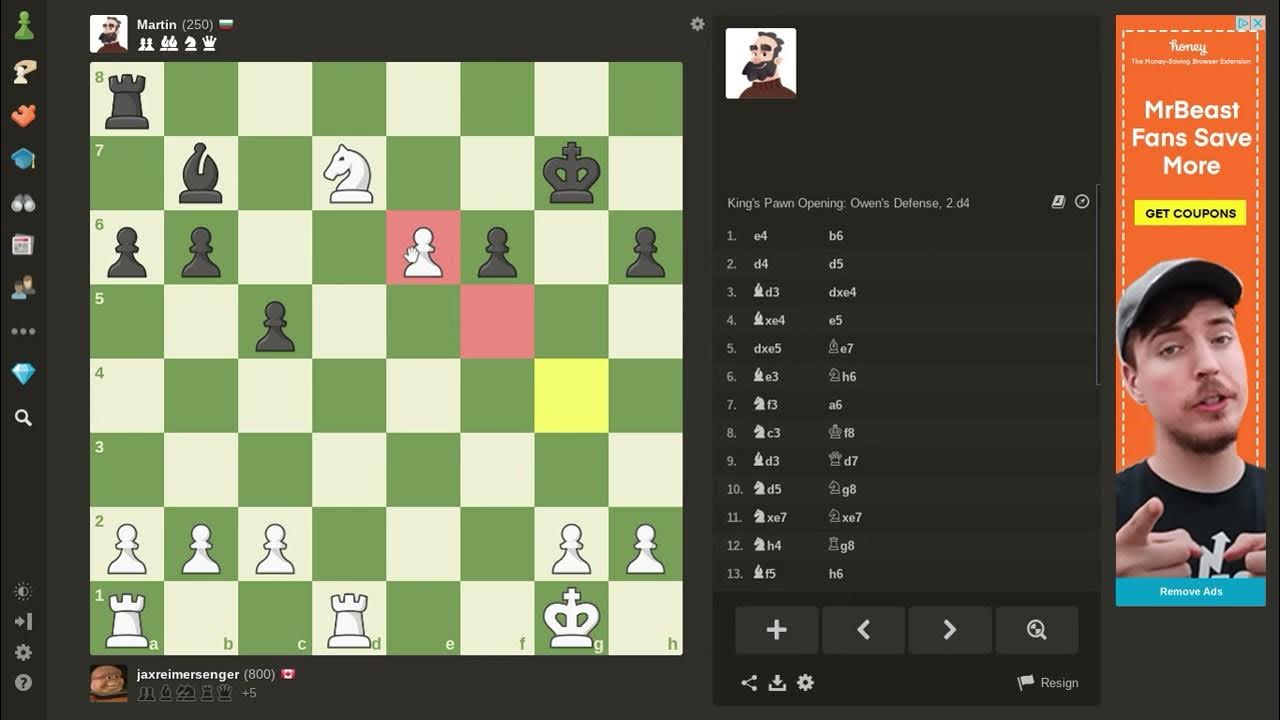 playing martin bot on chess.com - YouTube