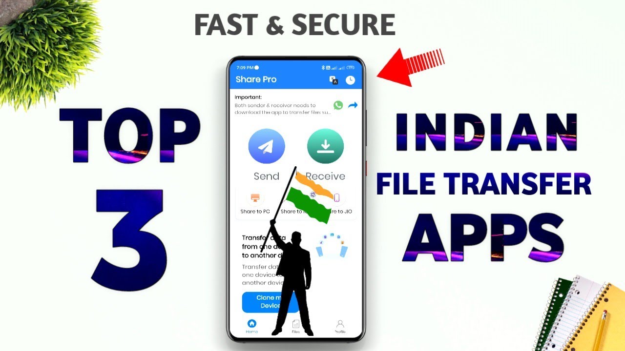 TOP 3 Best *FILE TRANSFER* Apps ⚡⚡ || Best file transfer app - YouTube