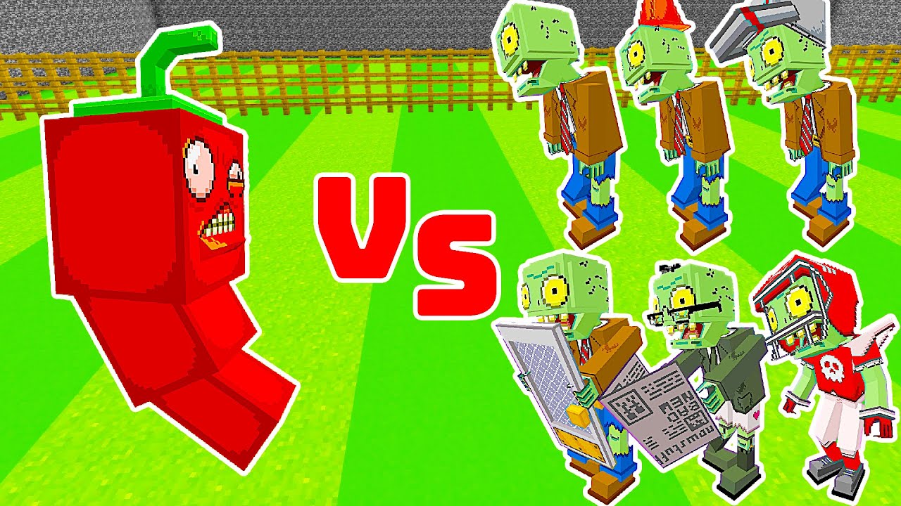 Plants Vs Zombies In Minecraft Ep 4 – Squash and Jalapeno Vs All ...
