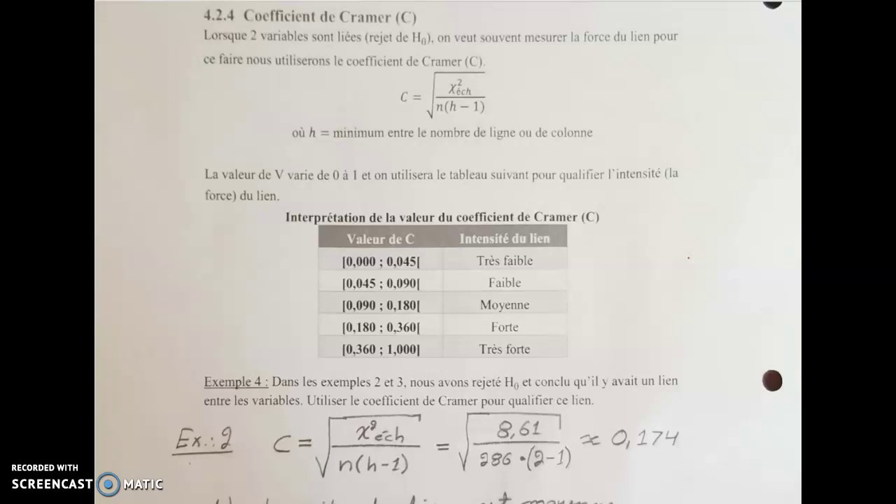p.4.8 Coefficient de Cramer - YouTube