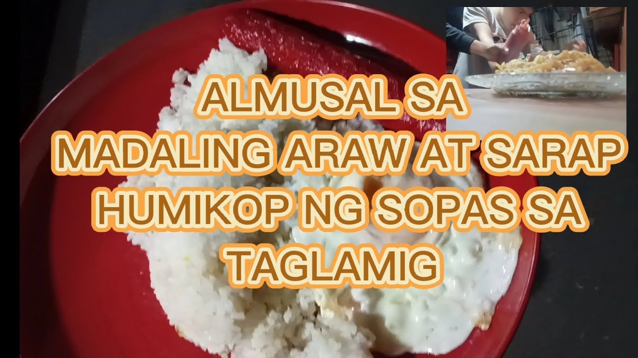 Almusal sa taglamig at masarap humigop ng mainit na sopas. - YouTube