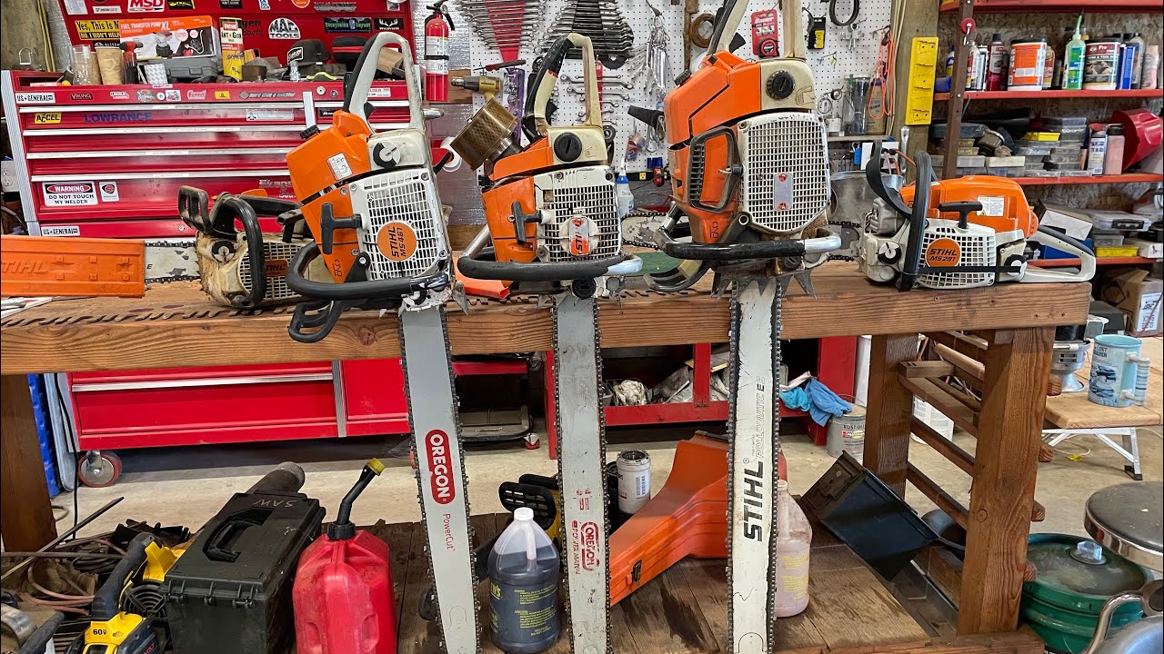 New saw in the wood yard! Picked up a clean MS461 - YouTube