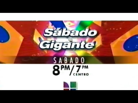 Sabado Gigante Promo on Univision (VHS QUALITY) - 2004 - YouTube