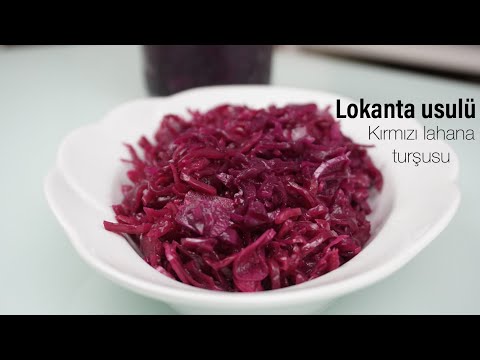 Lokanta usulü kırmızı lahana turşusu / kolay turşu nasıl yapılır / Figen Ararat