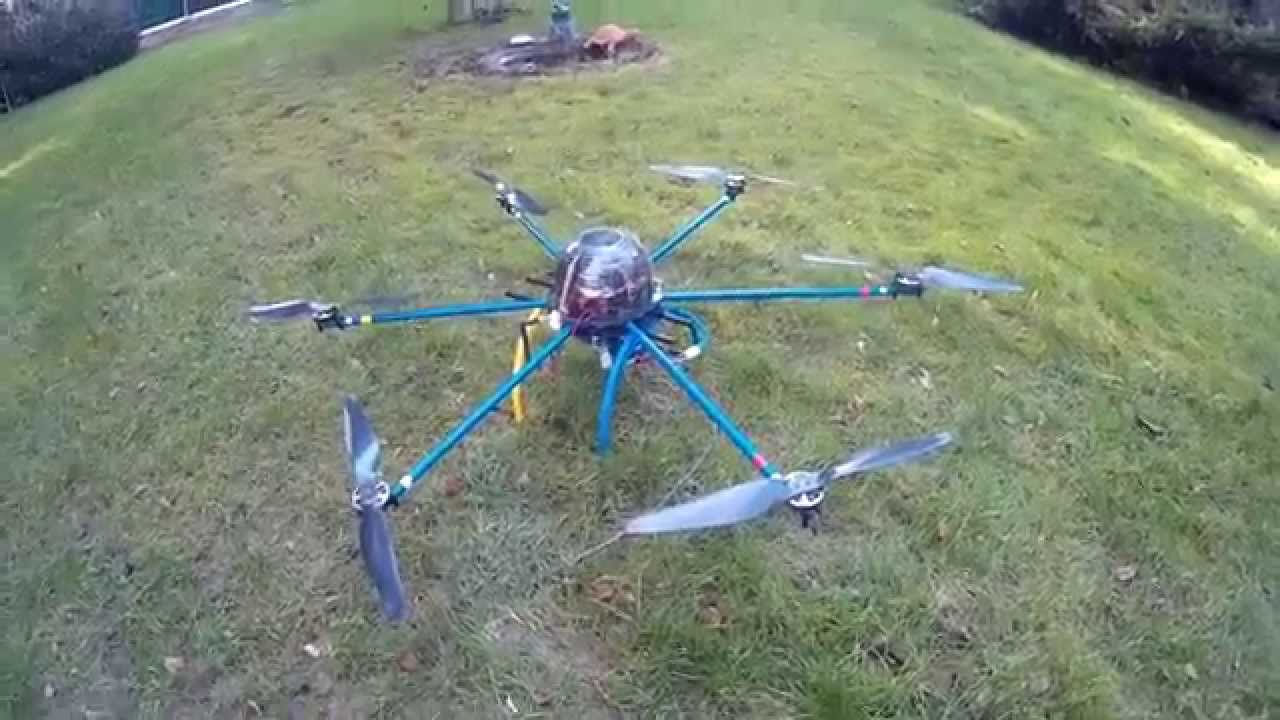 Multicopter-Media - Hexacopter AH1100 first testflight, Pixhawk ...