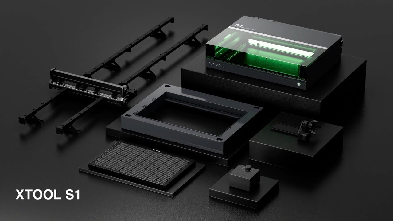 xTool S1 - закрытый диодный лазерный резак/гравер 1-го класса ...