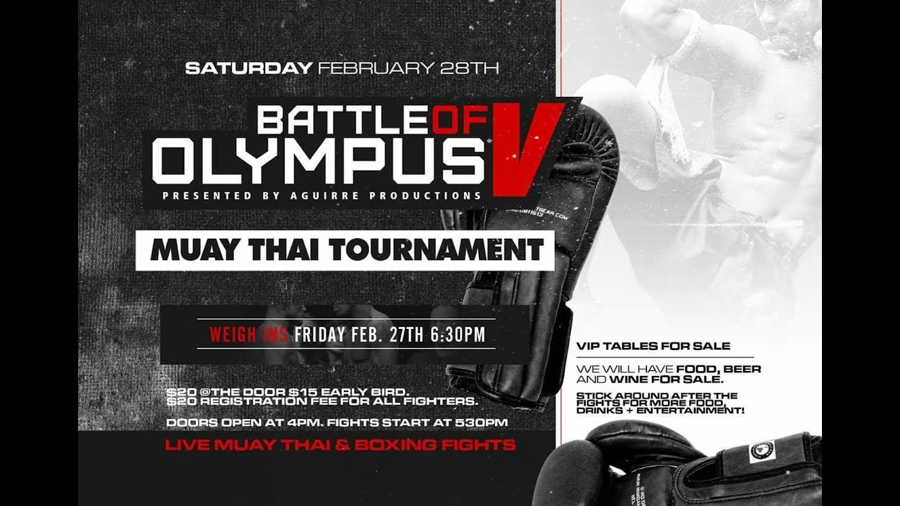 BATTLE OF OLYMPUS V: (MAIN EVENT) CJ HUGULEY (OUTFOX MMA) V. LUIS ...