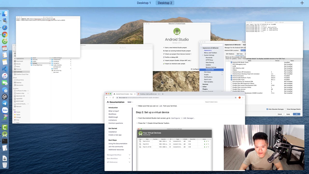 Cài đặt Android Emulator và iOS Simulator - YouTube