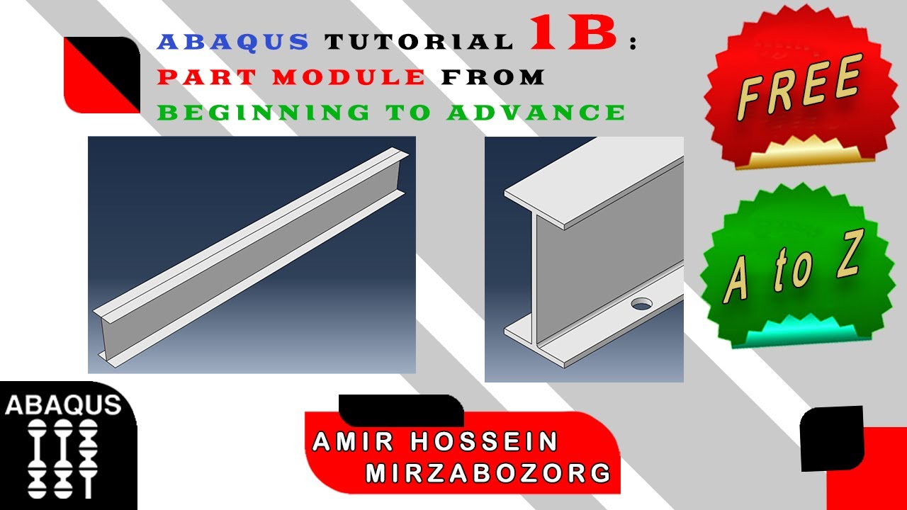 Abaqus Tutorial 1B: Part Module from Beginning to Advance - YouTube