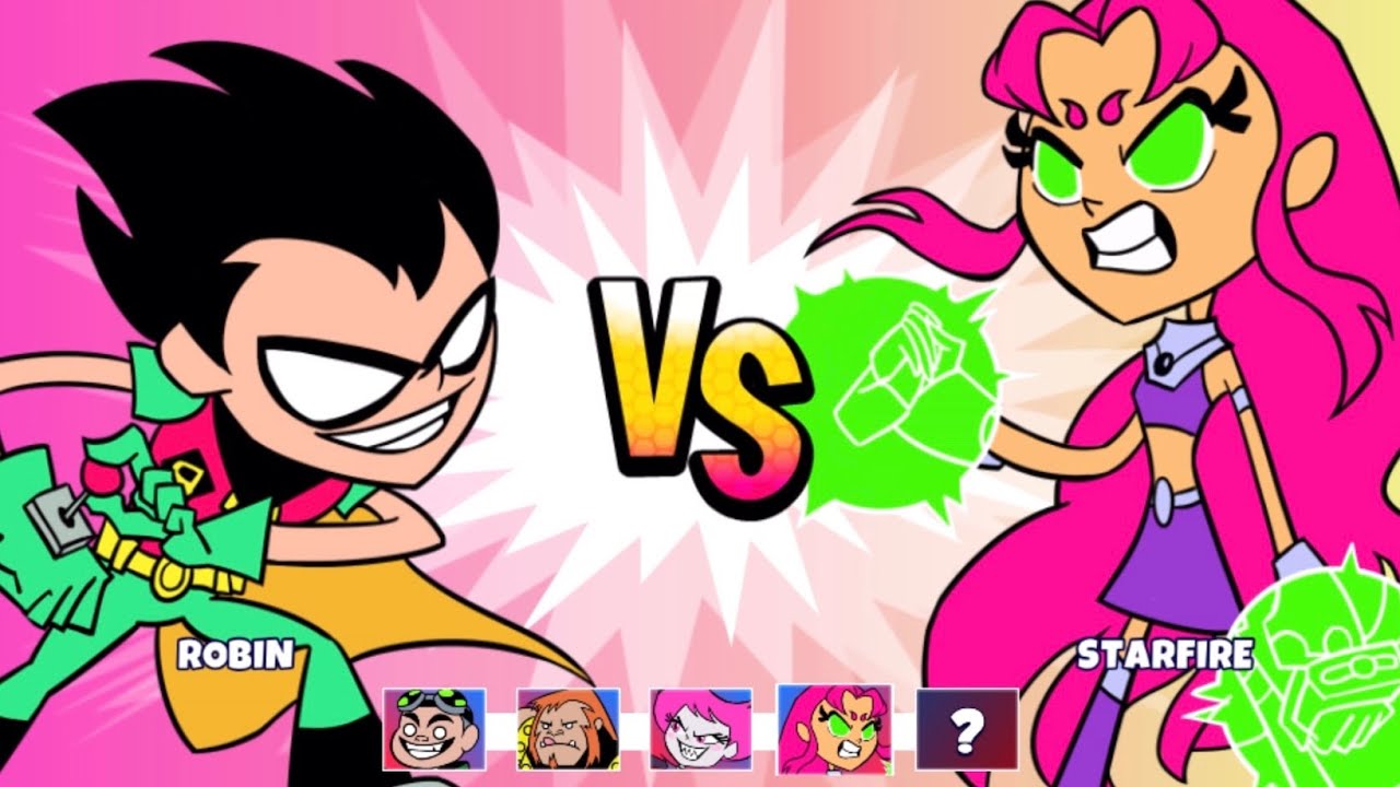 Teen Titans Go Robin Vs Starfire Gameplay | Jump Jousts 2 CN Games ...