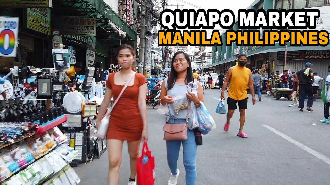 Afternoon Walk at quiapo market| MANILA PHILIPPINES [4K] Walk tour ...