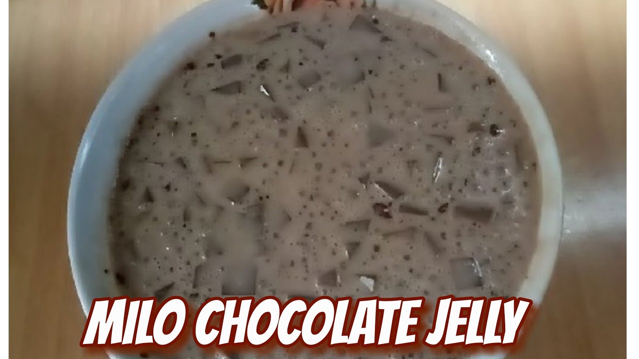 How to make Milo chocolate Jelly|Milo Jelly Salad Recipe - YouTube
