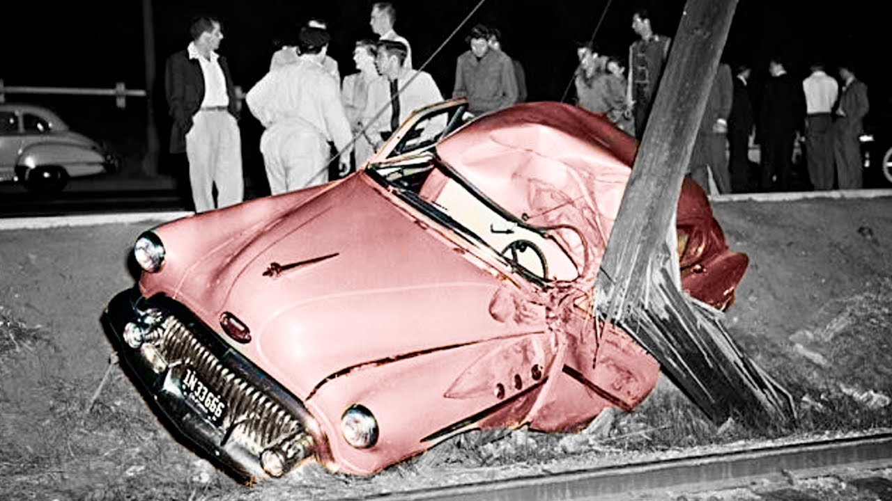 Insane Vintage Car Crashes Compilation (1940s-60s) - History Colorized ...