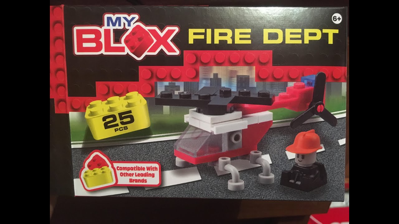 My Blox Toy Lego Block fire Dept - YouTube