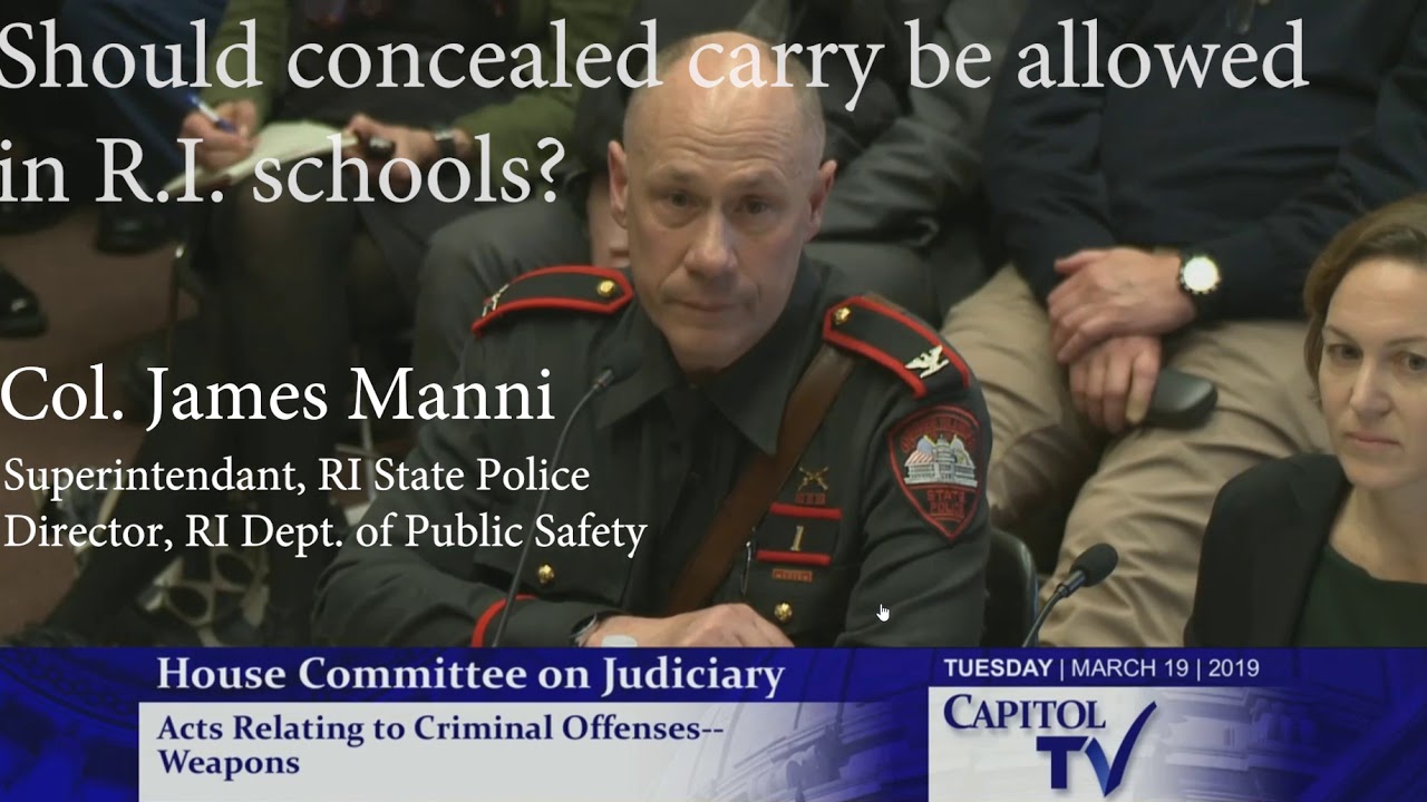 RI Col James Manni on Safe Schools Act 2019 - YouTube