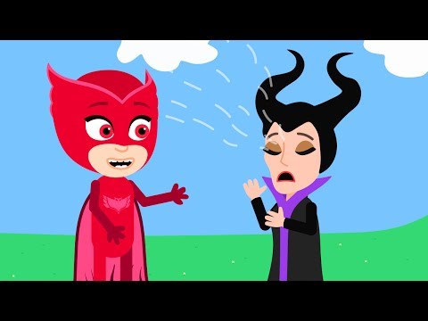 PJ Masks Owlette vs Maleficent saves Vampire Pig Full Episode Episodio ...