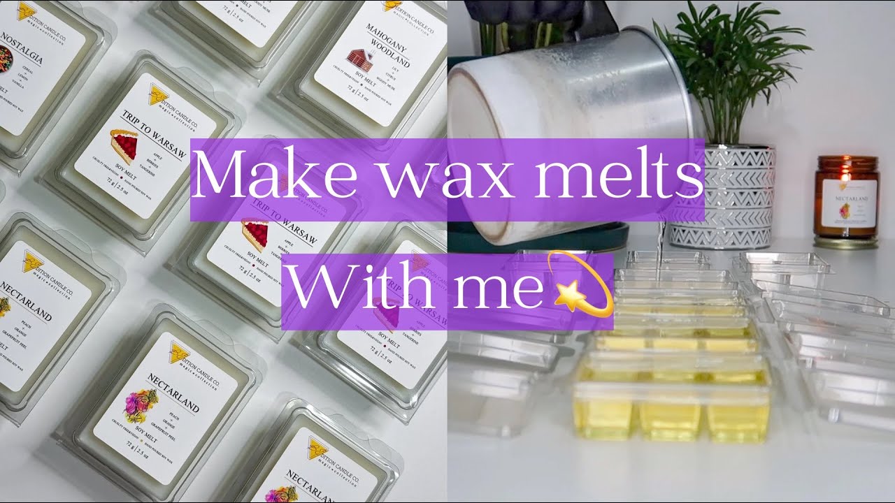 MAKE WAX MELTS WITH ME STEP BY STEP | HOW I’M LABELING WAX MELTS ⭐️ MAKING WAX MELTS SAMPLES ...