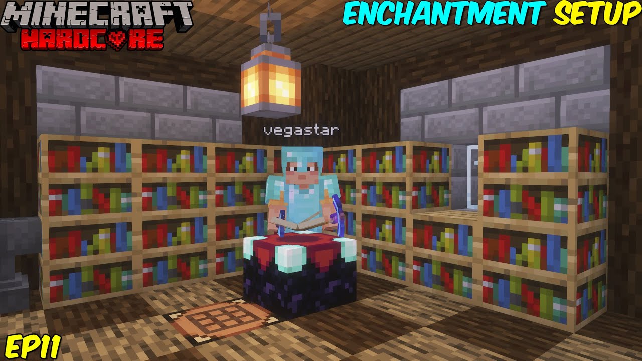 I Build Enchantment Setup Minecraft | Hardcore Survival EP11. - YouTube