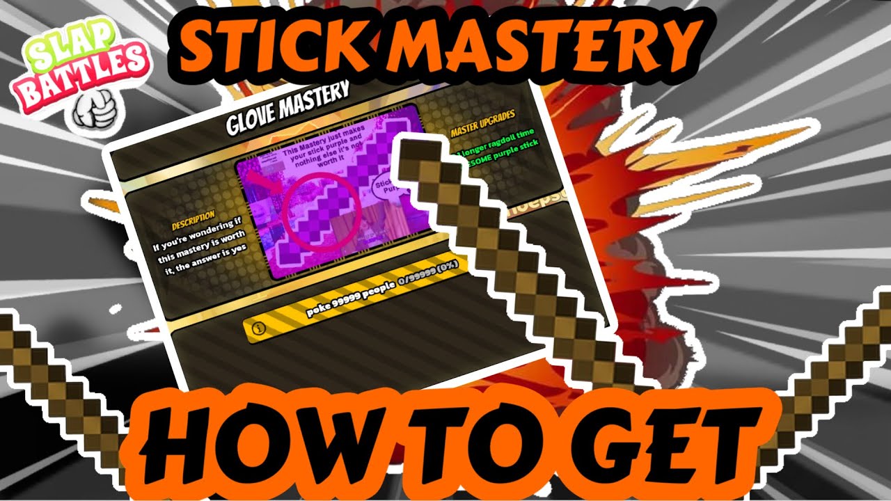 How to actually get the (stick mastery) in slap battles 👏 - YouTube
