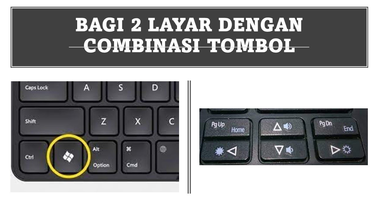 Buka Rahasia : Cara Bagi 2 layar di PC/Laptop - YouTube