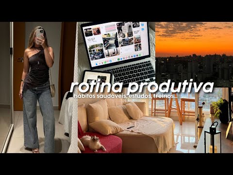 VLOG PRODUTIVO | minha rotina saudável morando sozinha!