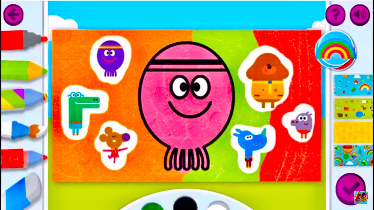 Hey Duggee Learn Orange Pink Green Red Betty Octopus Hey Duggee ...