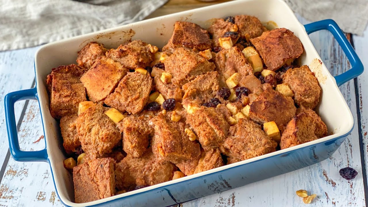 Healthy Bread Pudding Recipe - YouTube
