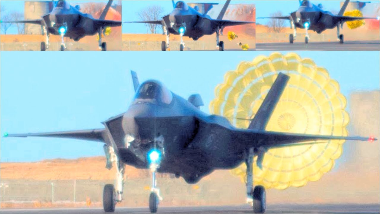 F 35A Norway Brake Chute Test Ørland PLUS Fly Around Norway - YouTube