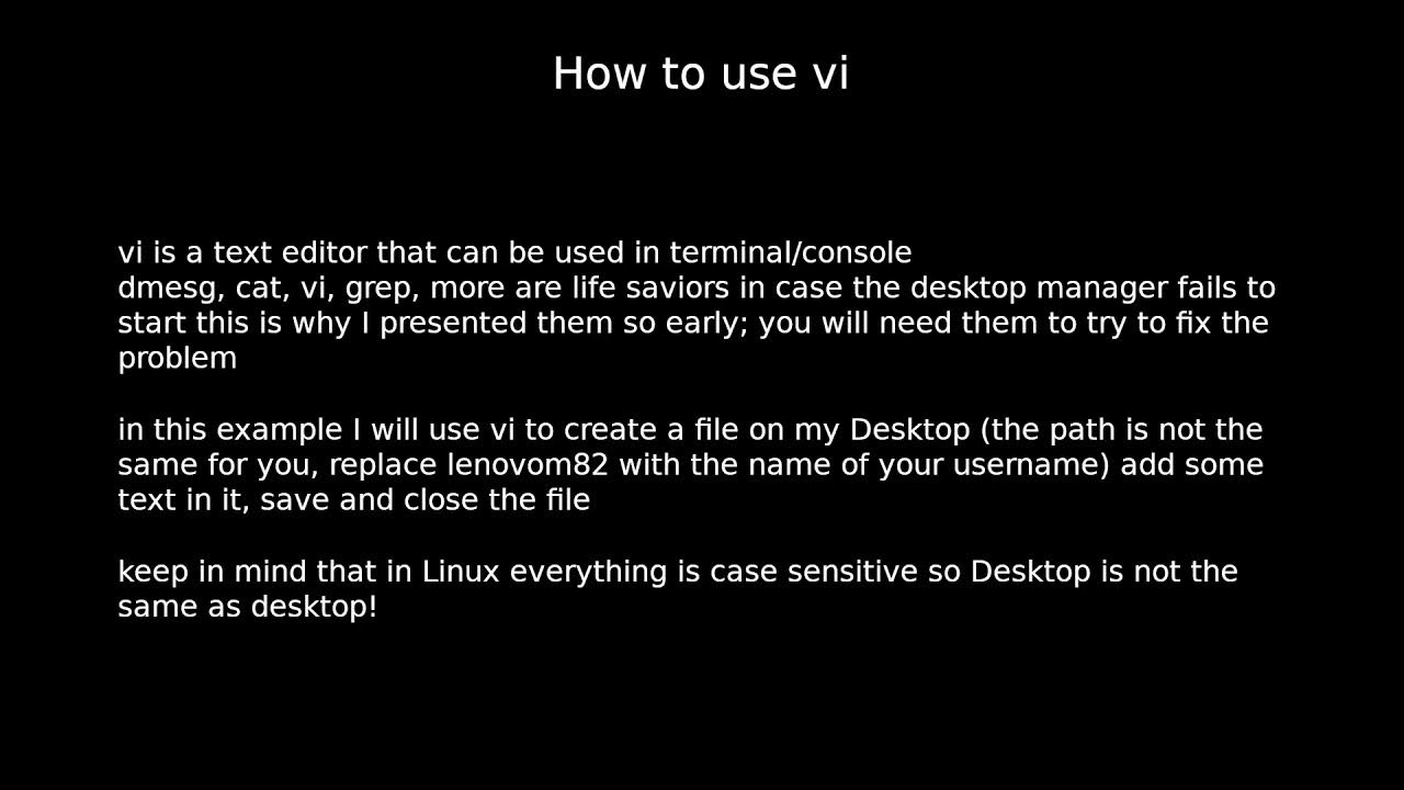 How to use vi - YouTube