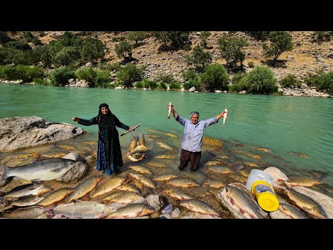 Hayatta Kalma Becerileri | Zagros Dağlarında Göçebe Bir Çiftin Geleneksel Balıkçılık Teknikleri 🏞🐟