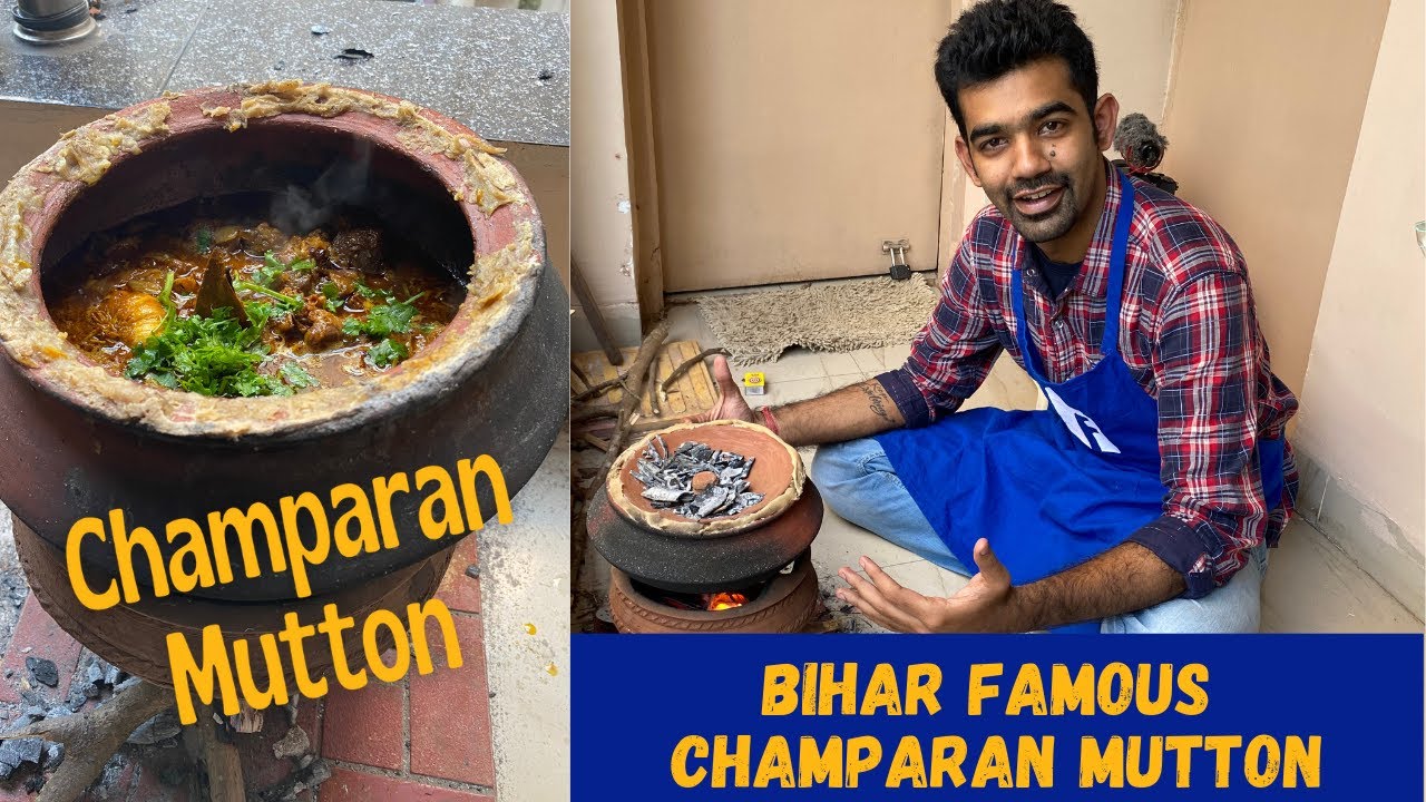 FAMOUS CHAMPARAN Mutton Recipe | How to Make Ahuna Mutton - YouTube