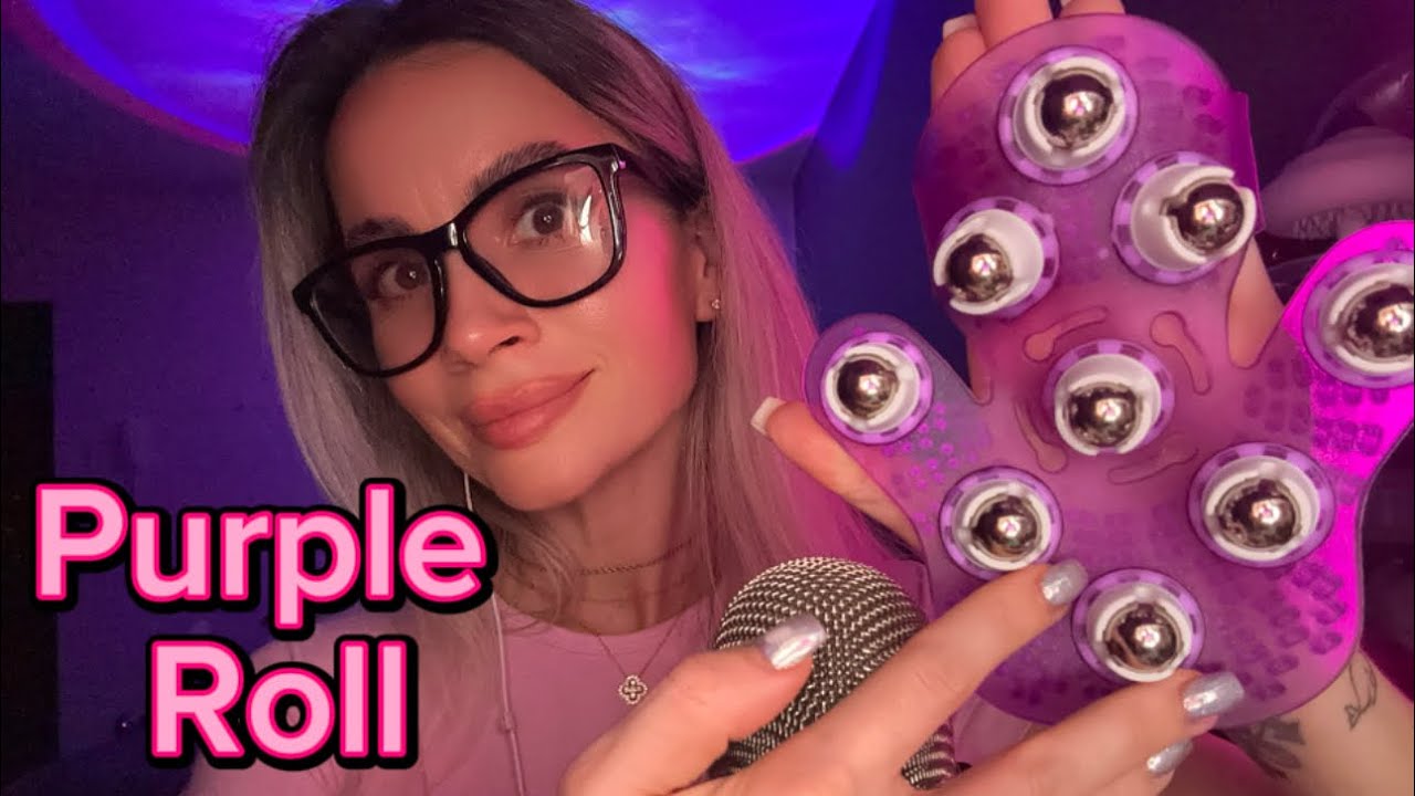 ASMR | Purple Roll 💜 #asmr #asmrforsleep #asmrfortingles - YouTube