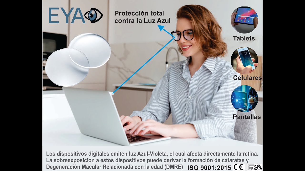 Micas de lentes Anti blue ray - YouTube