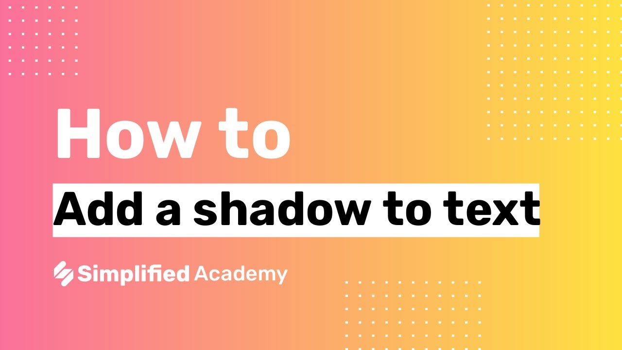 How To Add A Shadow To Text YouTube how-to-add-a-shadow-to-text-youtube