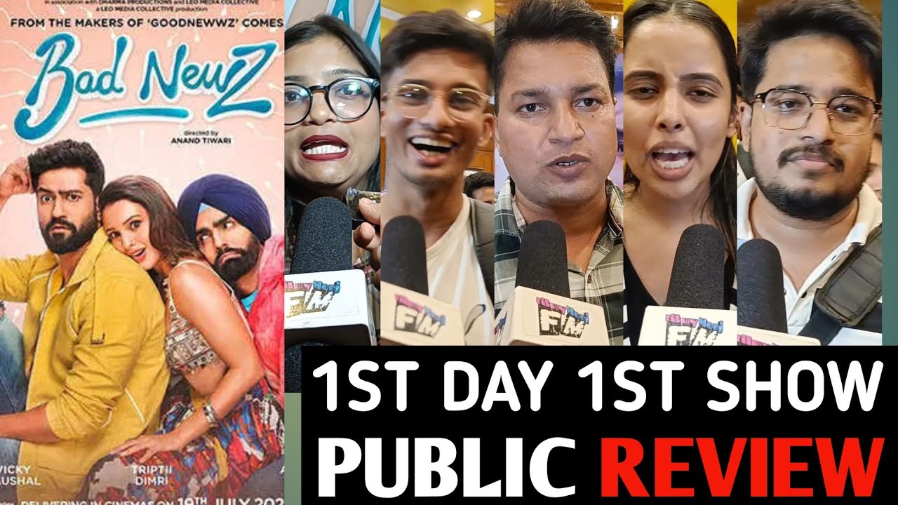 Bad News Movie First Day First Show Public Review || bad news public ...