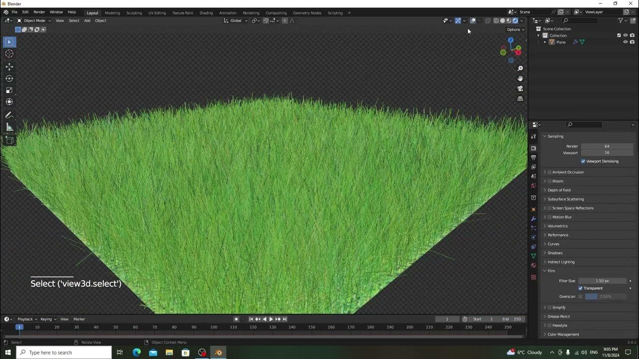 Create Grass (Blender Tutorial). - YouTube