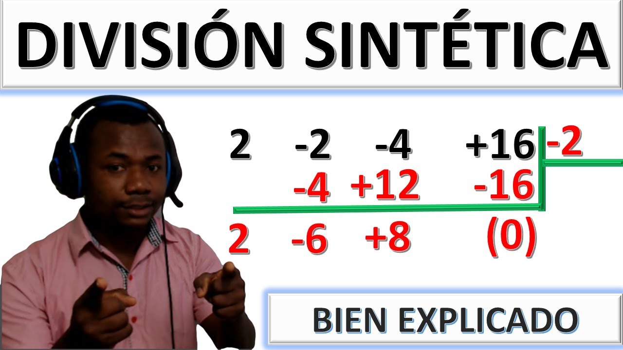 Division sintetica | Division de polinomios PASO A PASO #4 - YouTube