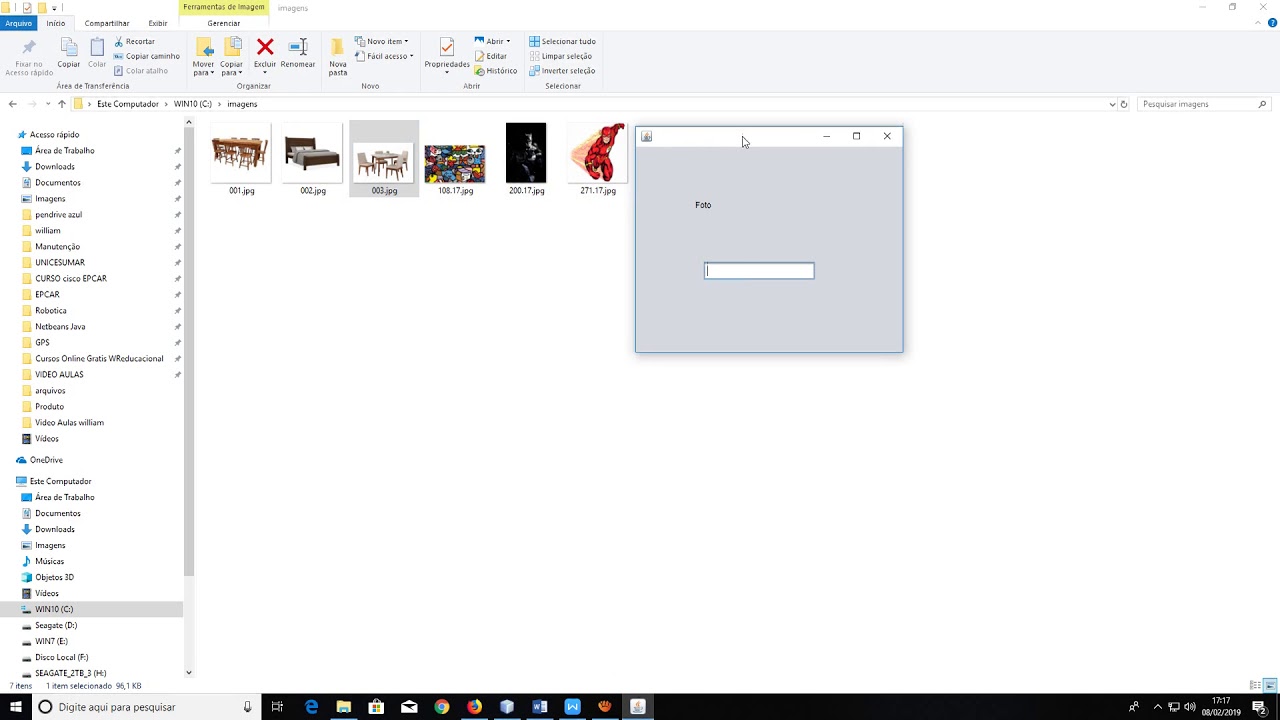 05 Cadastro de produtos exibindo imagem na Label Java Netbeans - YouTube