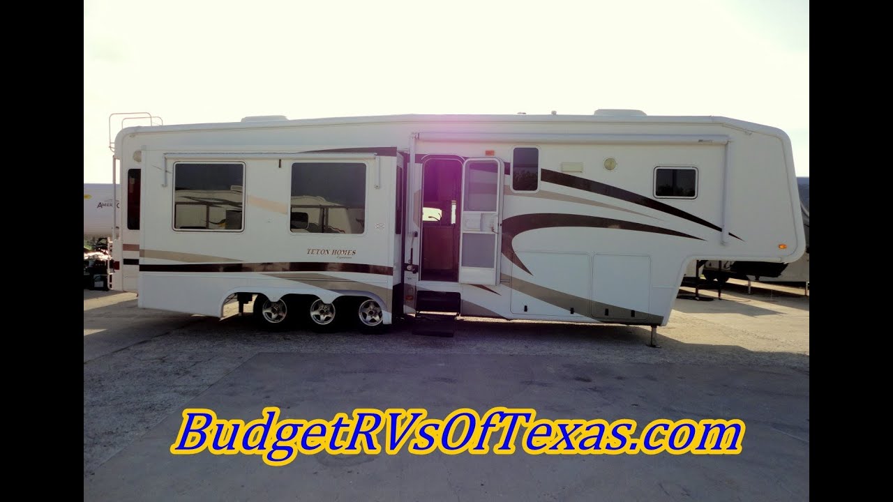 2007 Teton Homes 38ft Fifth Wheel Travel Trailer - YouTube