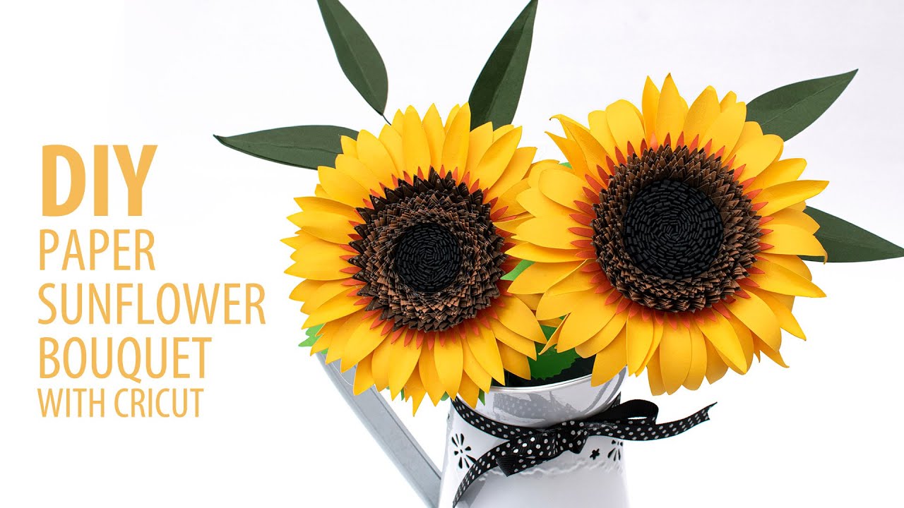 Paper Sunflower Bouquet Assembly Tutorial - YouTube