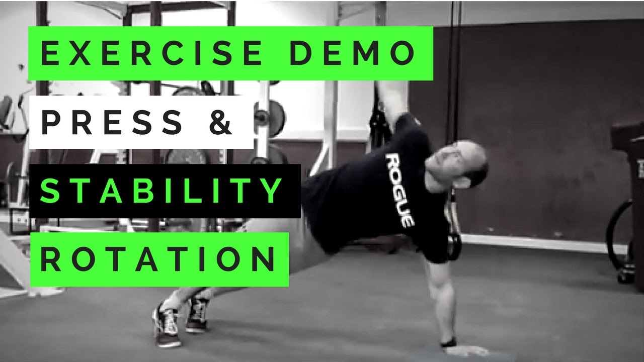 Rugby Renegade | Press & Stability Rotation - Exercise Demo - YouTube