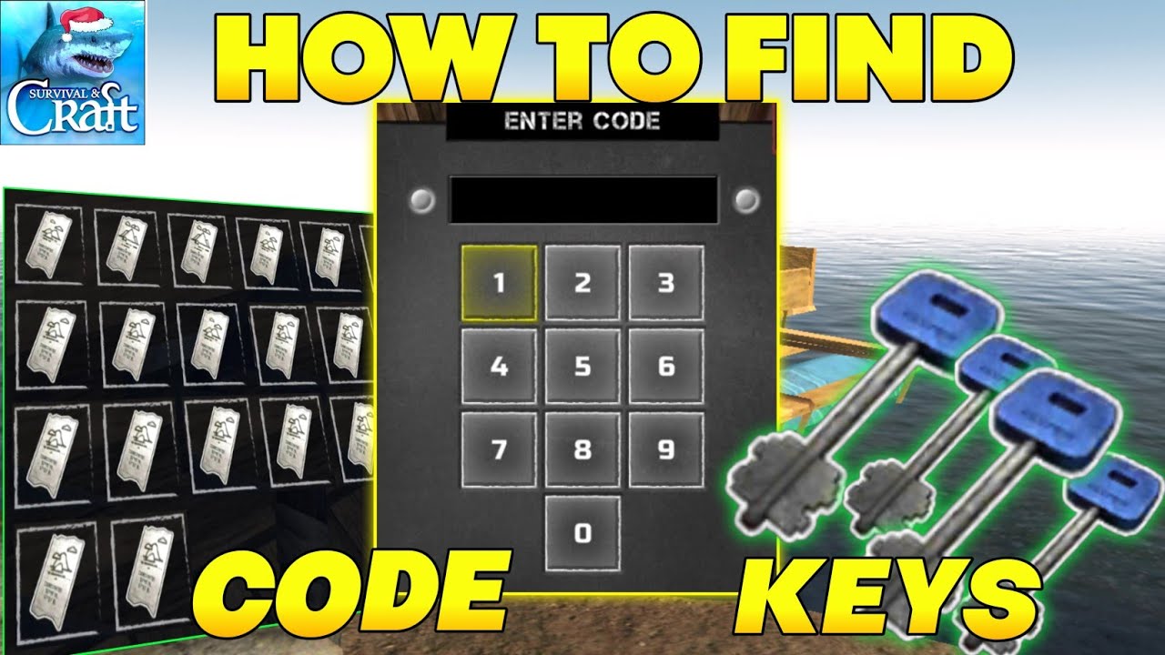 How to Find Island Keys and Codes - Survival and Craft: Multiplayer # ...