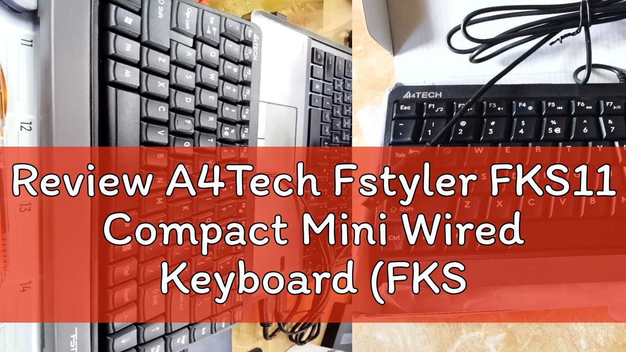 Review A4Tech Fstyler FKS11 Compact Mini Wired Keyboard (FKS11) - YouTube