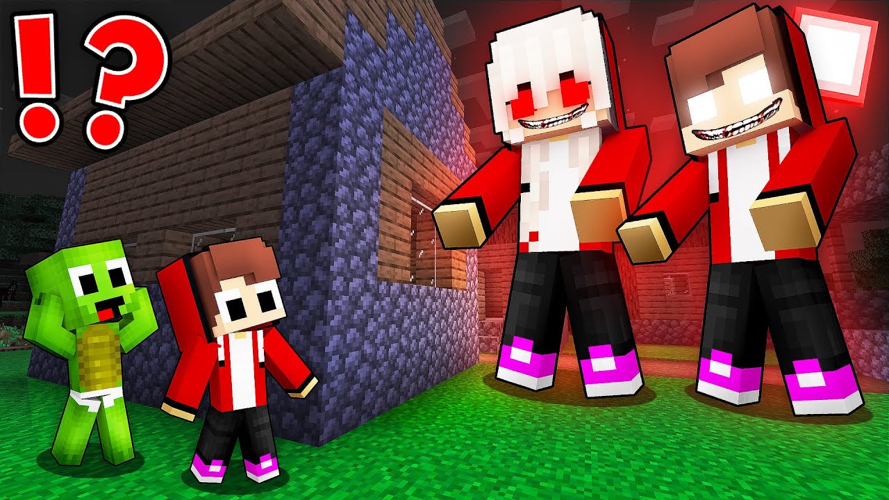 JJ and Mikey Parents Became Scary Giants in Minecraft Maizen! - YouTube