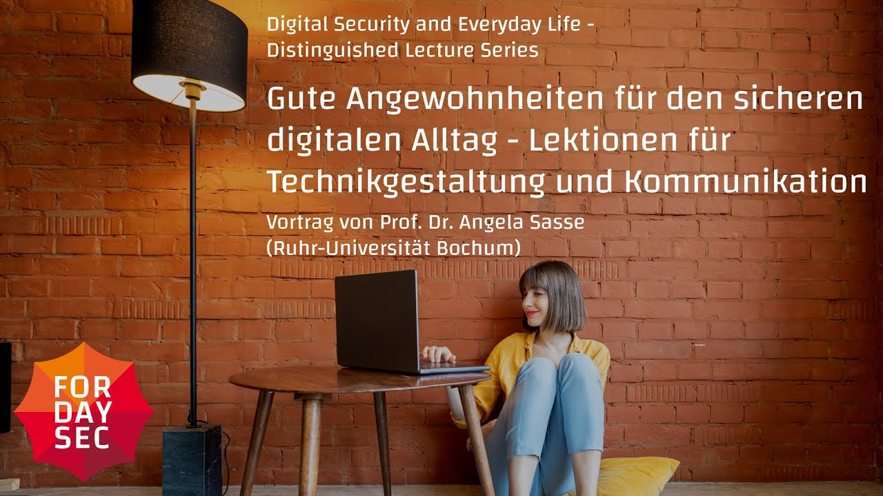 Gute Angewohnheiten für den sicheren digitalen Alltag // Prof. Dr ...