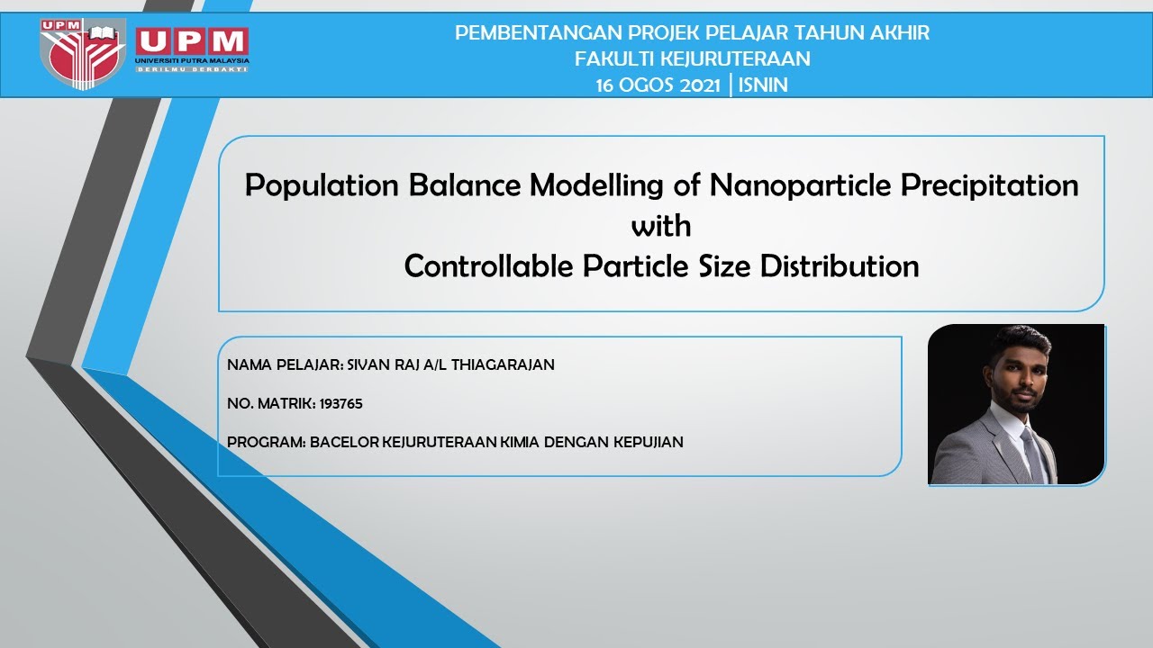 ECH4949 - Population Balance Modelling of Nanoparticle Precipitation ...