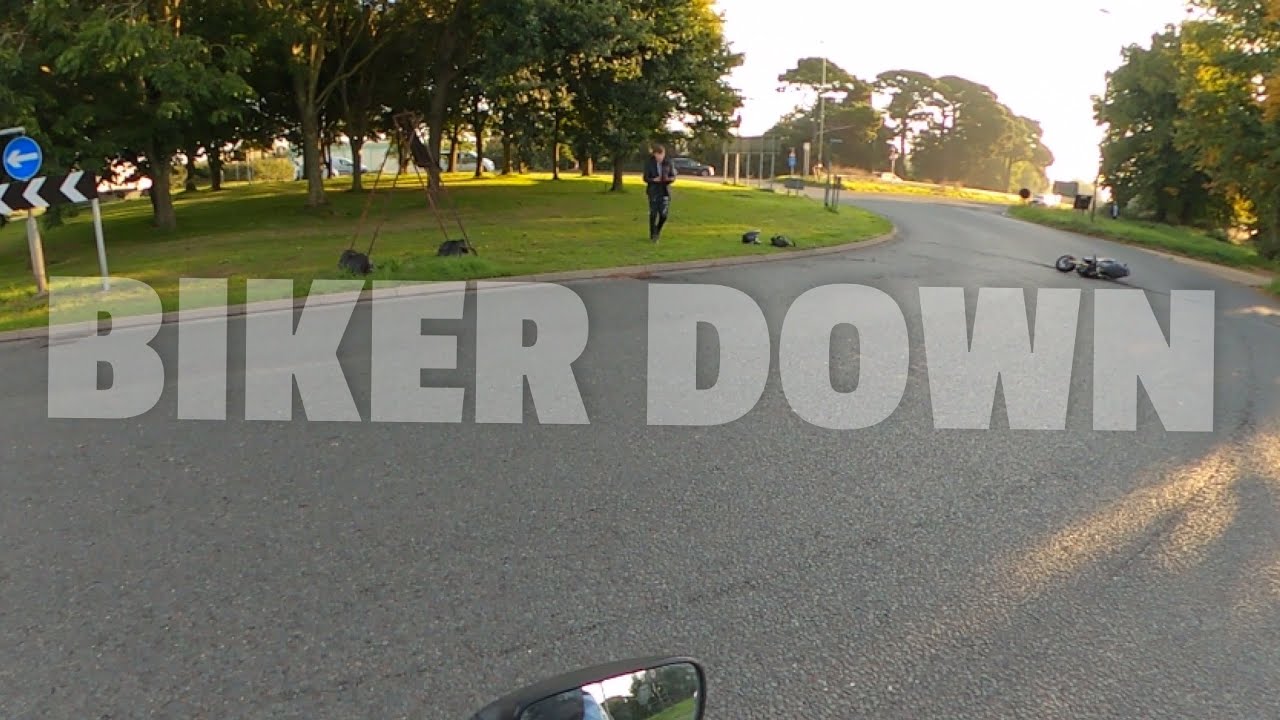 BIKER DOWN AND DRIVER FLED | A hit and run - YouTube