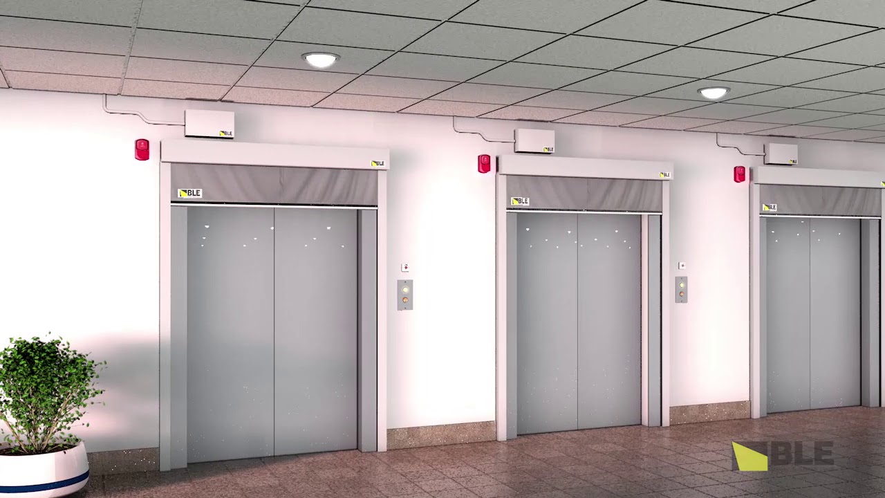 BLE Curtain Applications - Elevator Doors - YouTube