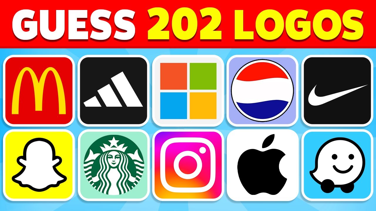 Guess the Logo in 3 Seconds | 202 Famous Logos 🍏🥇 Logo Quiz 2024 - YouTube